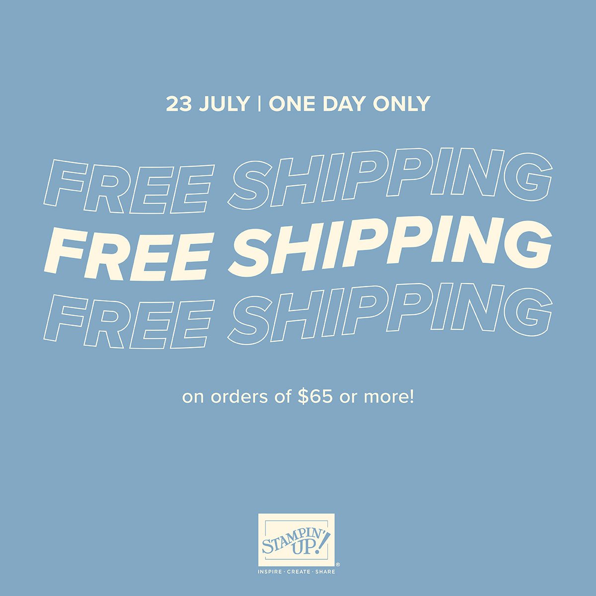 FREE SHIPPING - One Day Only - My Stamp Garden
