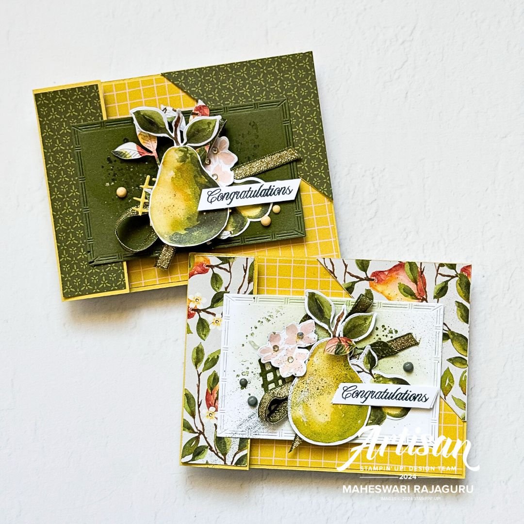 Corner Tuck In Fold Card - My Stamp Garden