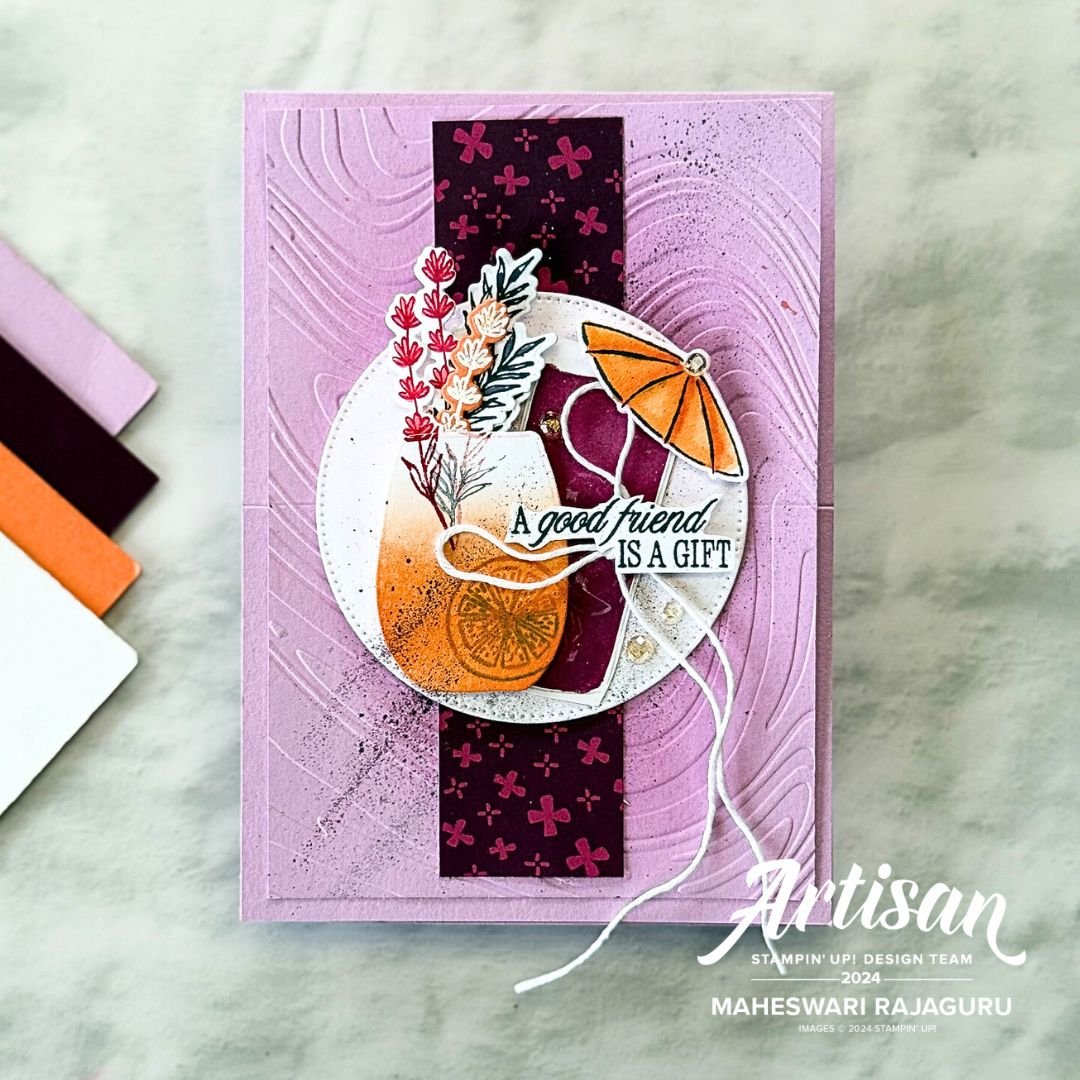 Cheers & Sips Easel Card – Easy Fun Fold with Video Tutorial - My Stamp ...